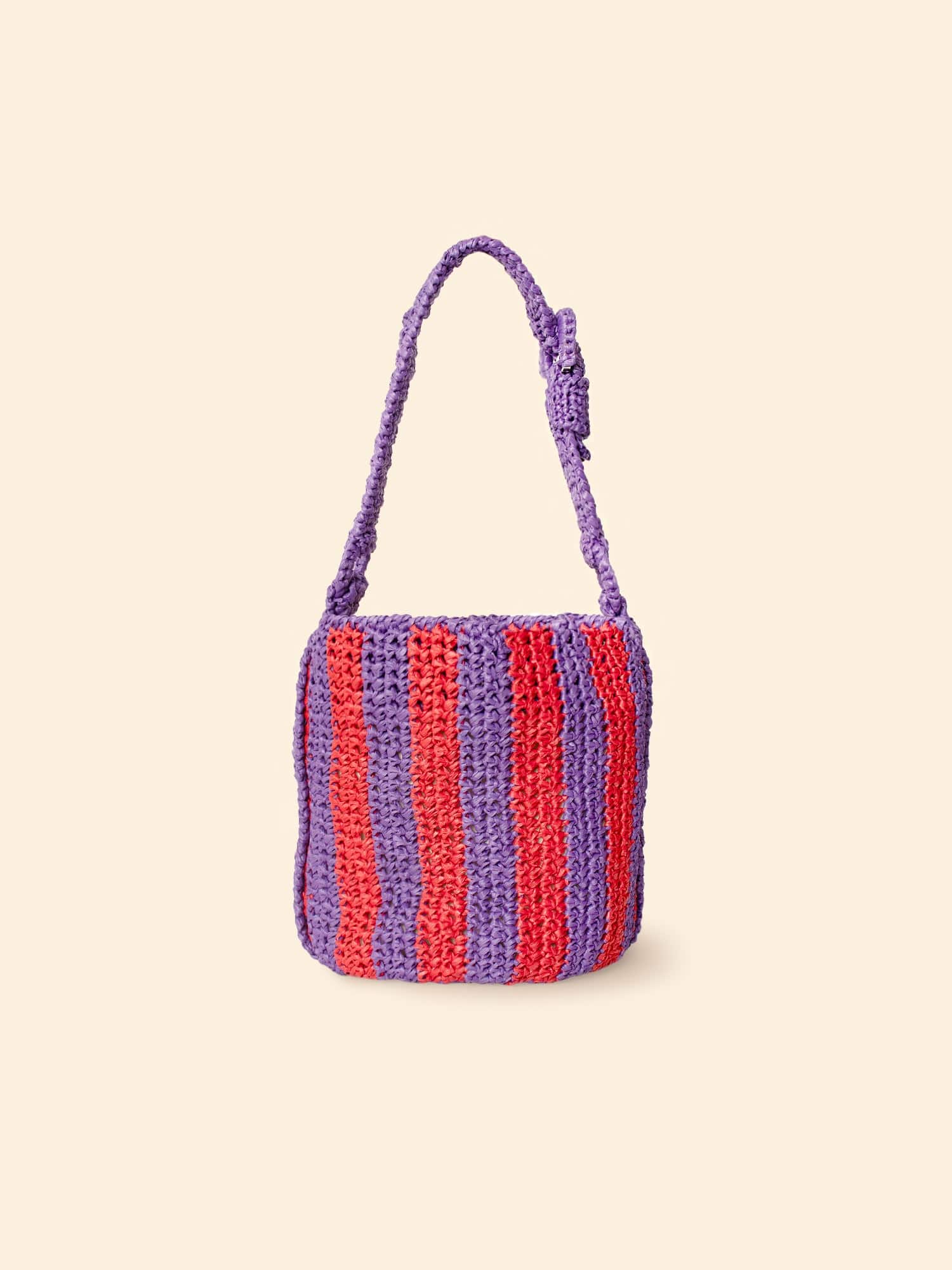 Violet Cheyenne Mini Bucket Bag