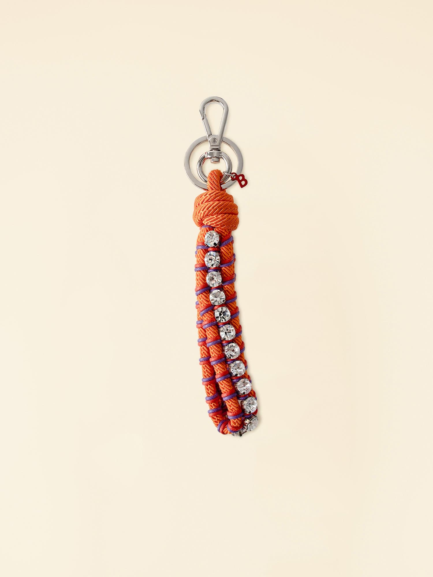 MY BOB Orange Rhinestone Key Ring