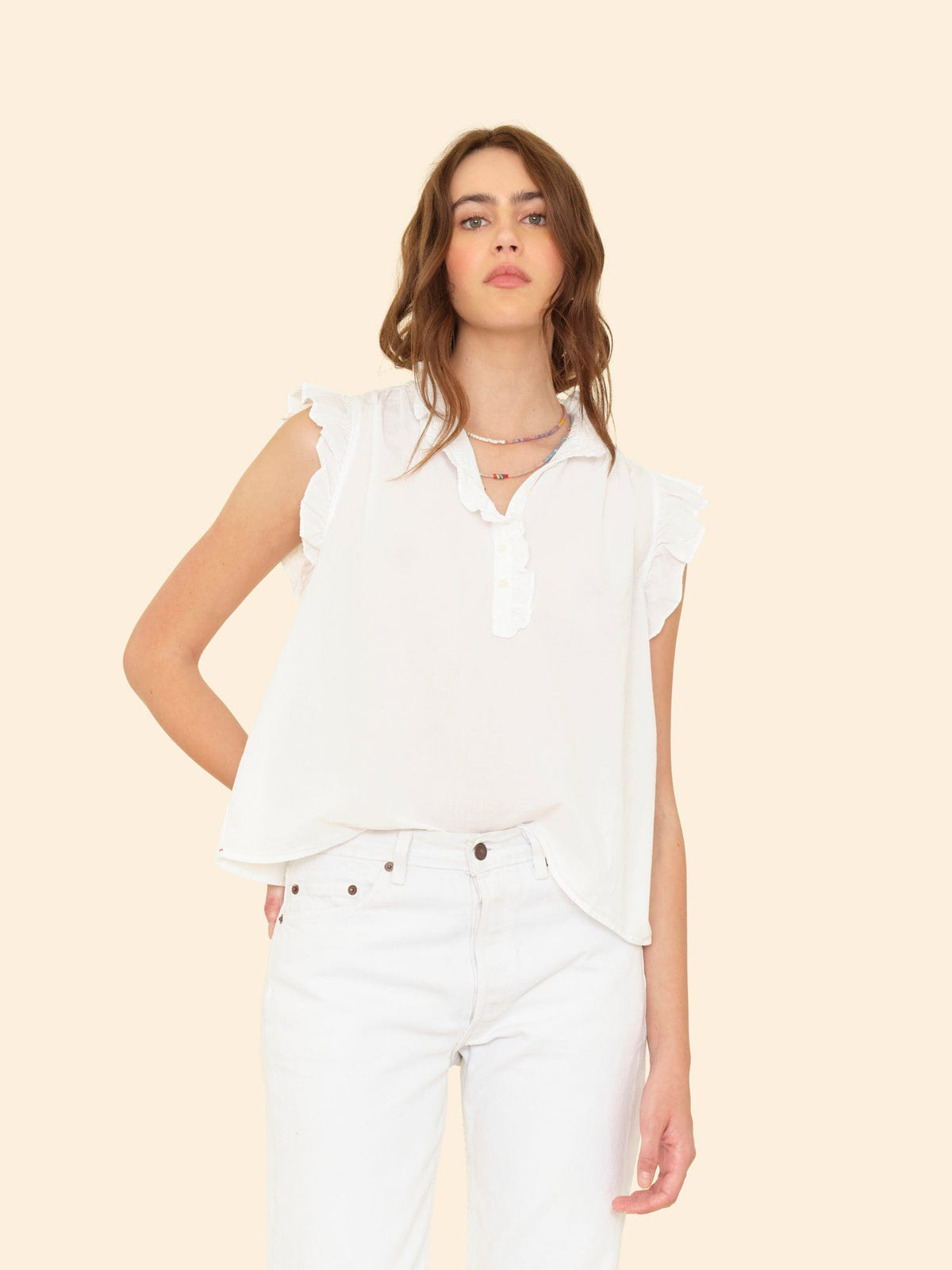 White Brenna Top