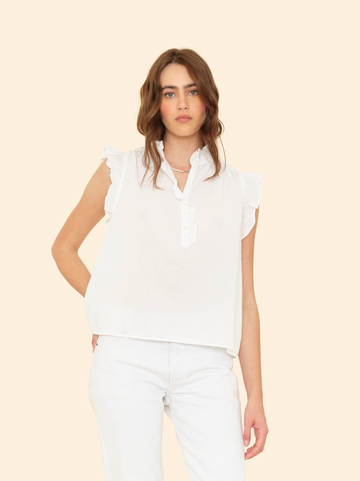 White Brenna Top